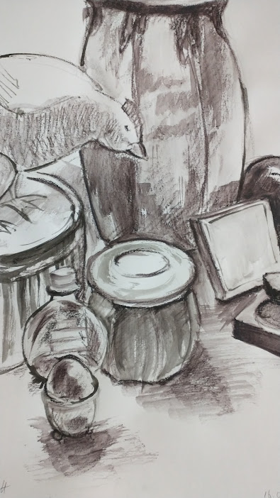 On Staying in: Finding objects to Draw – Caroline Homfray